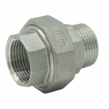 Union - conical seat, female / male thread - F/M, # 312 A, AISI 316 ...